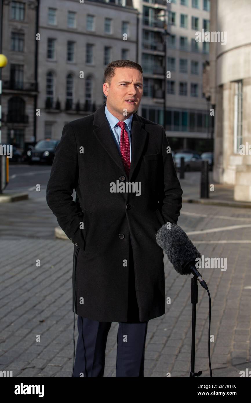 London, England, UK. 8th Jan, 2023. Shadow Secretary of State for ...