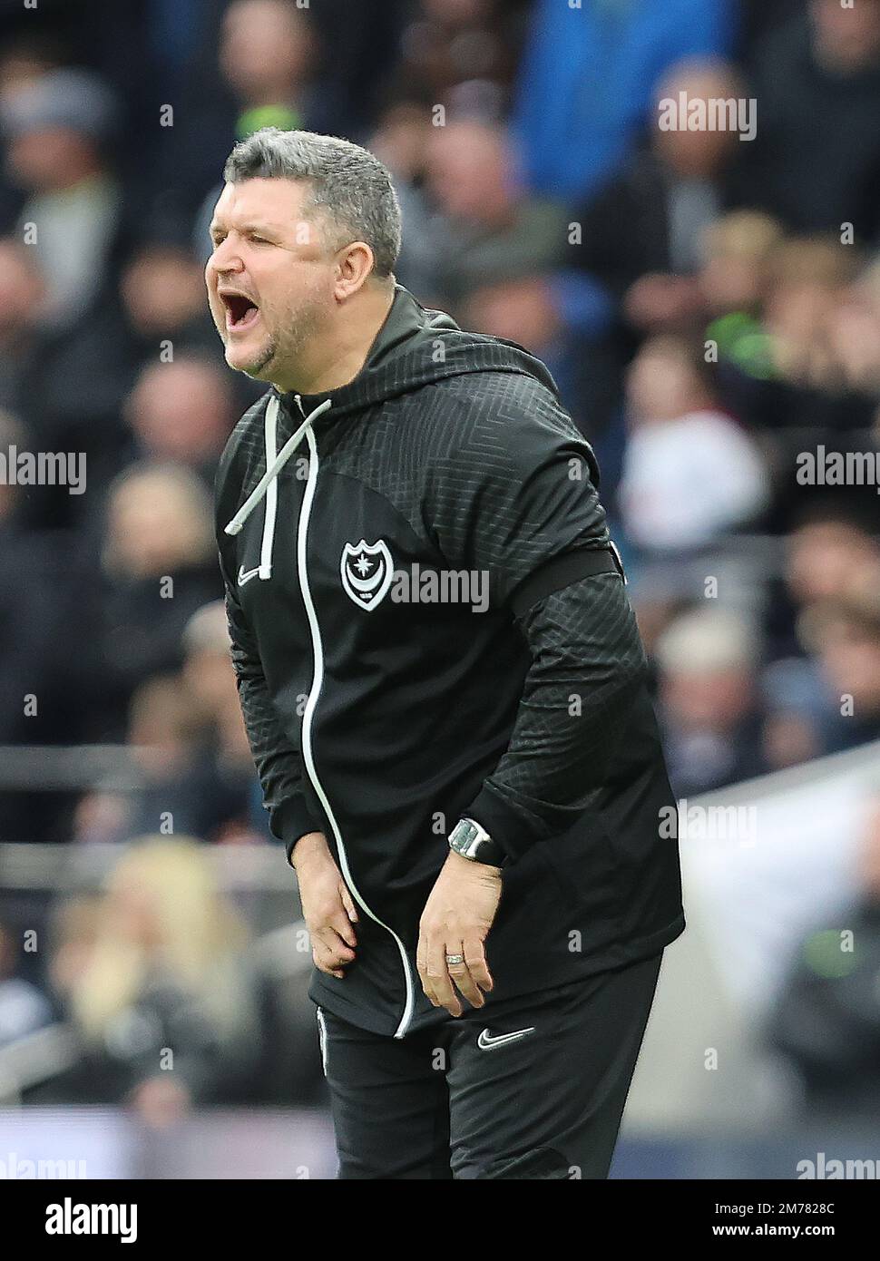 Simon Bassey Interim manager of Portsmouth during the FA Cup Third ...