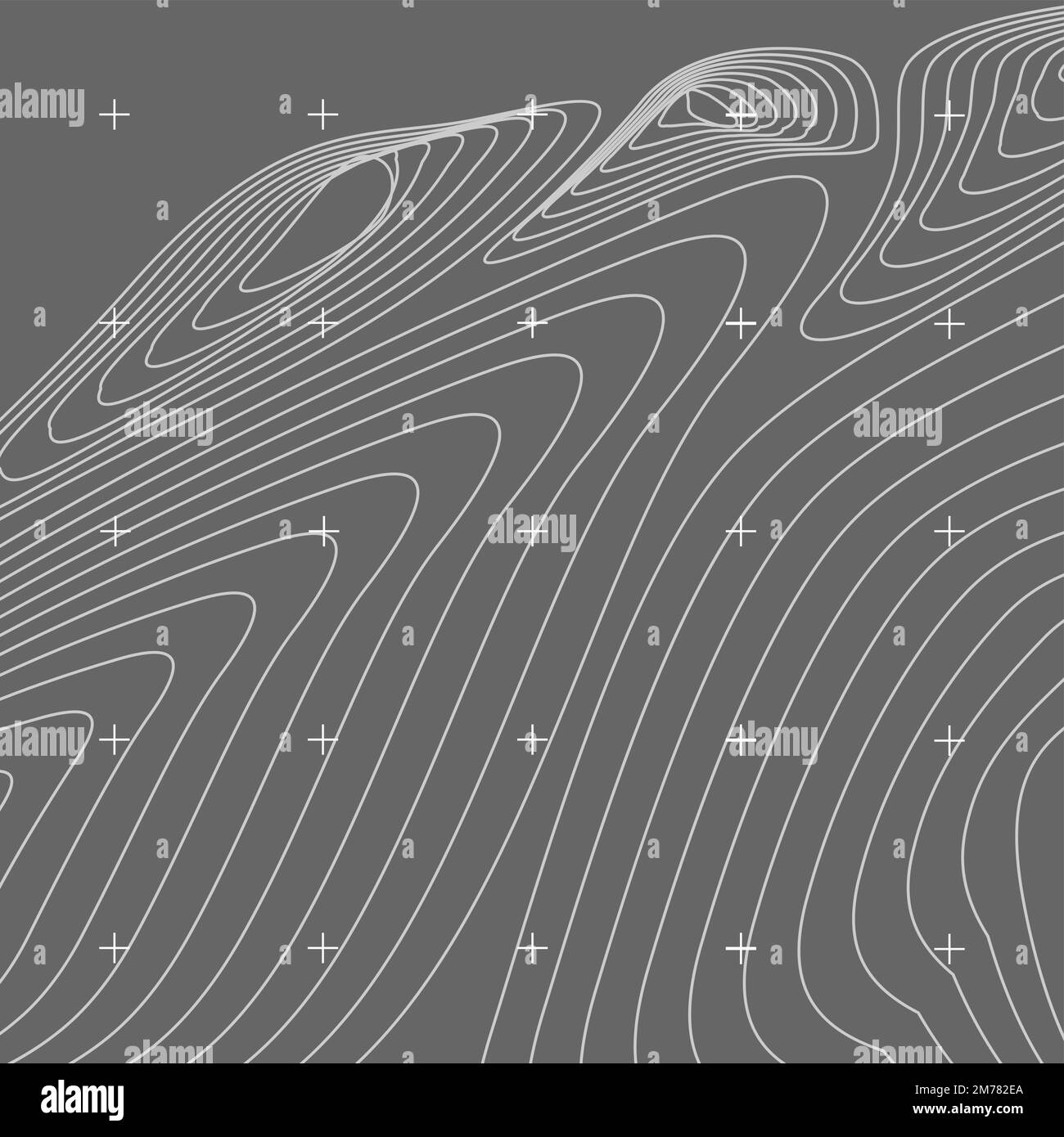 White and gray abstract map contour lines background Stock Vector Image ...
