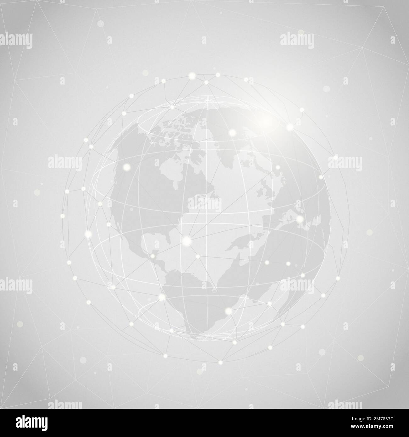 Worldwide Connection Gray Background Illustration Vector Stock Vector Image And Art Alamy