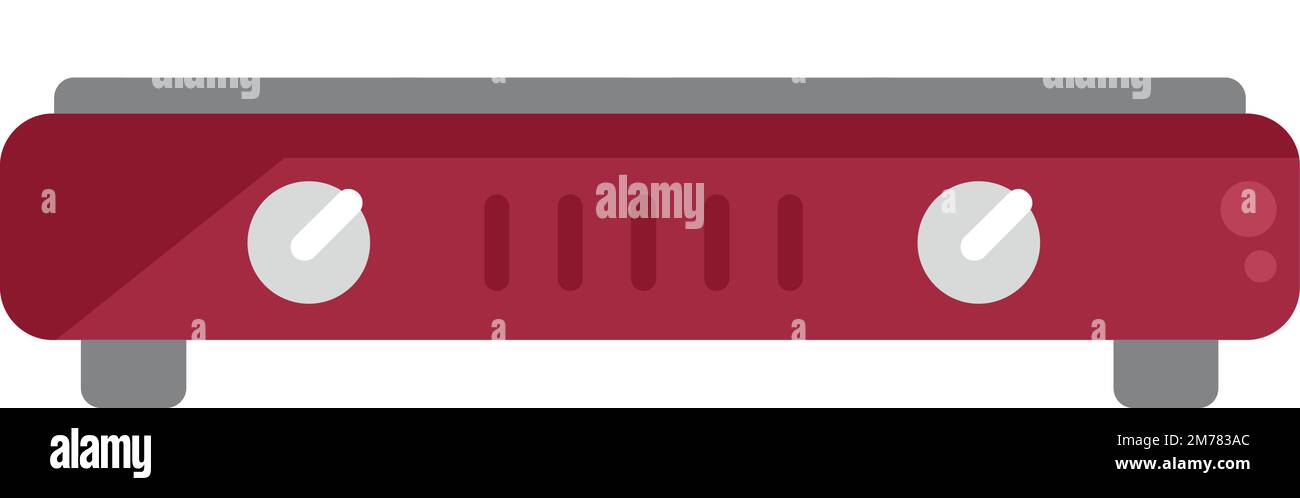 Butane stove icon flat vector. Gas cooker. Cooking kitchen isolated ...