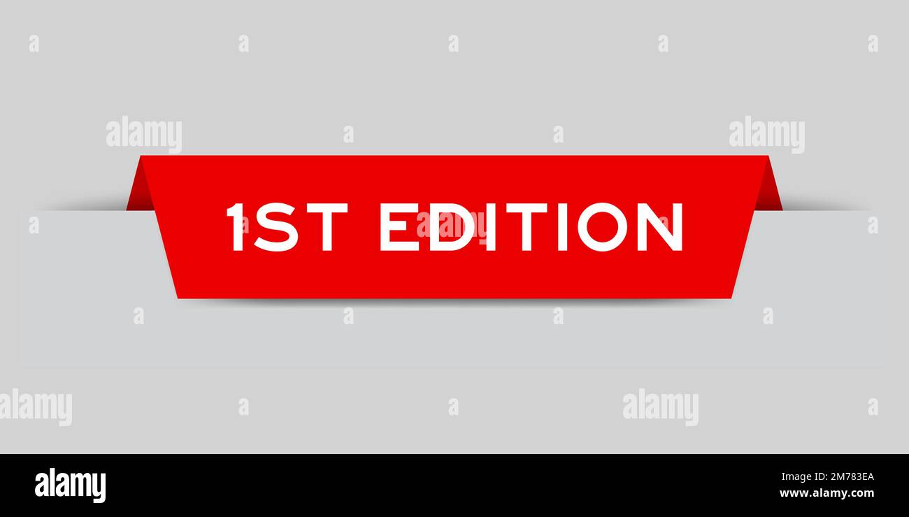 1st edition book Stock Vector Images - Alamy