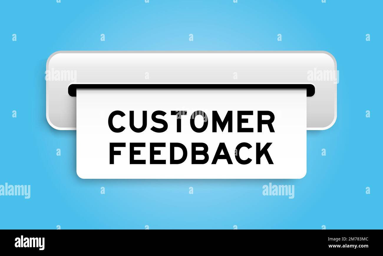 Customer feedback machine Stock Vector Images - Alamy
