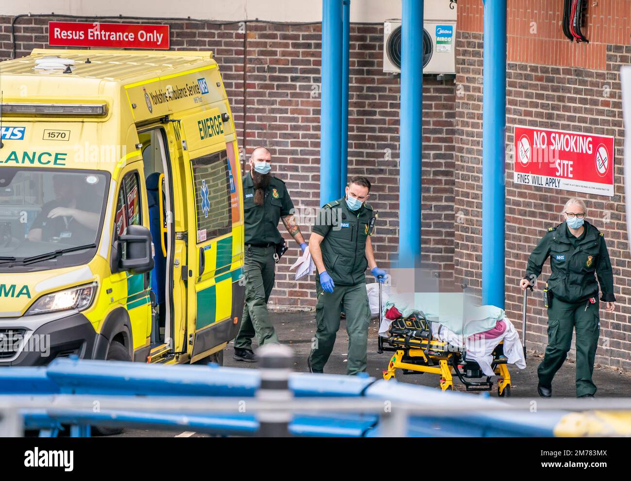 EDITORS NOTE Patient's face has been pixelated by PA Media Picture Desk ...