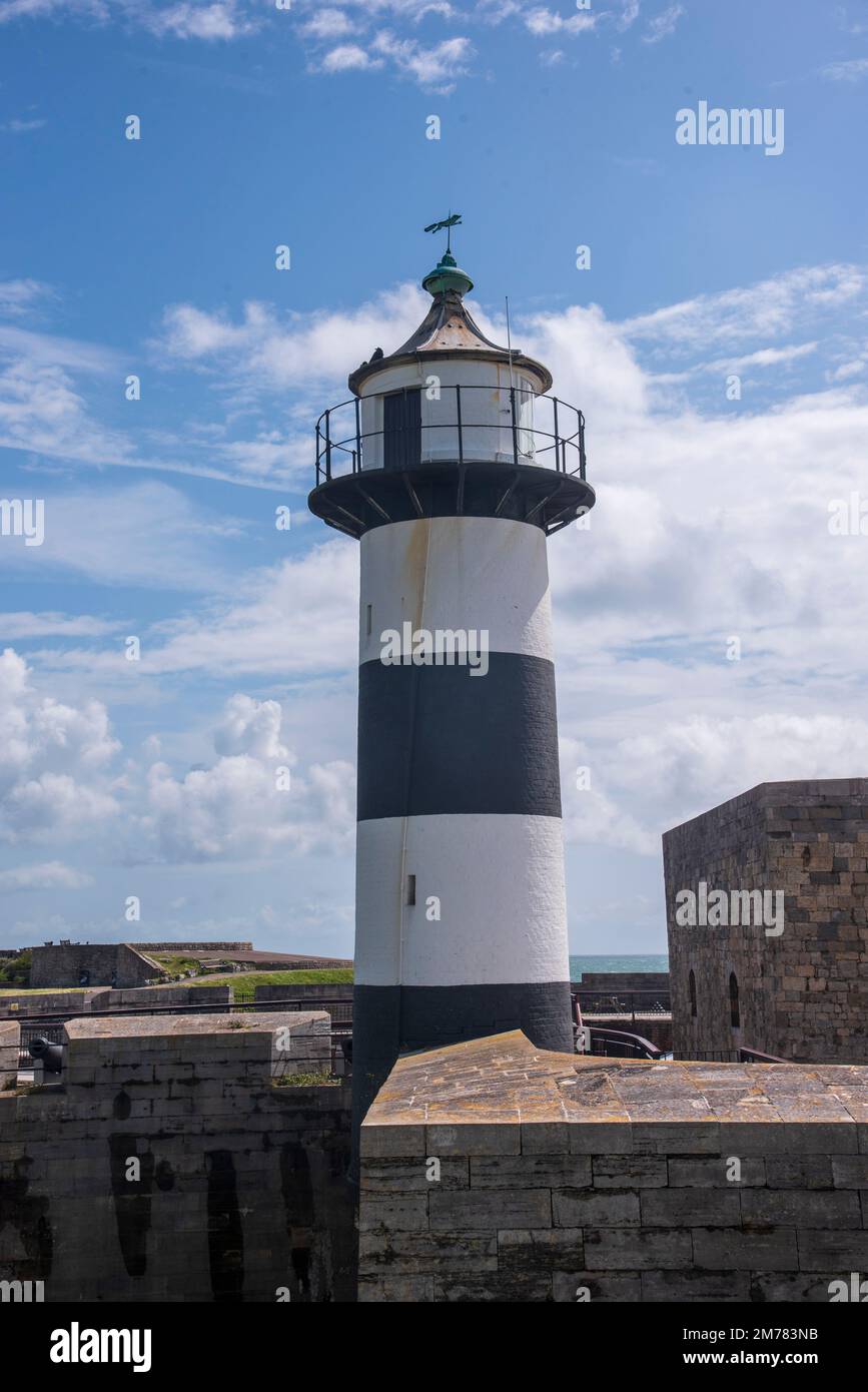 Southsea Castle Lighthouse, Southsea, Portsmouth Stock Photo - Alamy