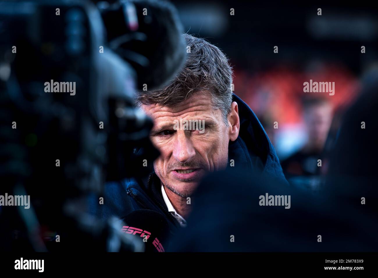 LEEUWARDEN - FC Volendam coach Wim Jonk during the Dutch premier league ...