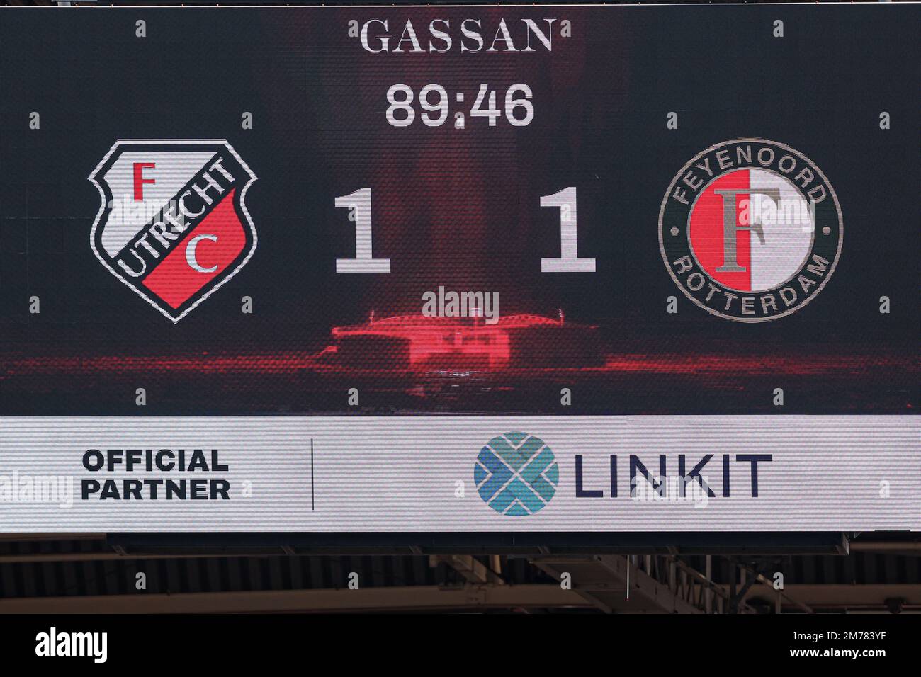 The scoreboard at the galgenwaard stadium hi-res stock photography and images - Alamy