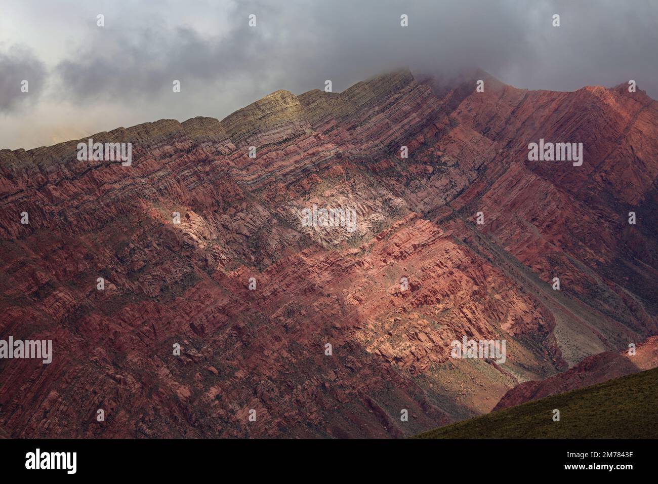 The fourteen shades of the mirador of Hornocal, Argentina Stock Photo ...