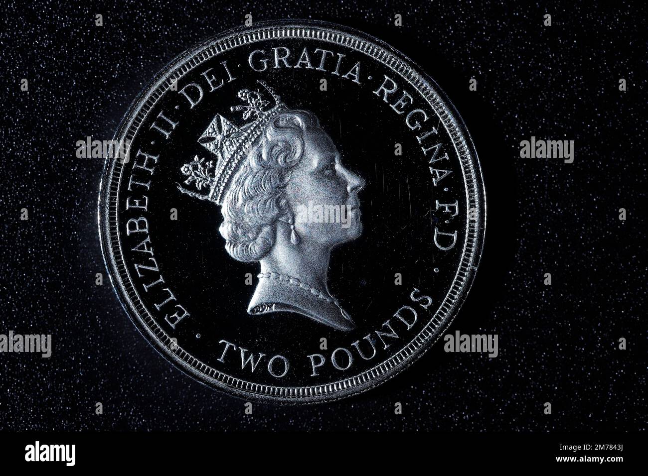 1986 Silver Proof Commonwealth Games £2 commemorative coin Stock Photo - Alamy