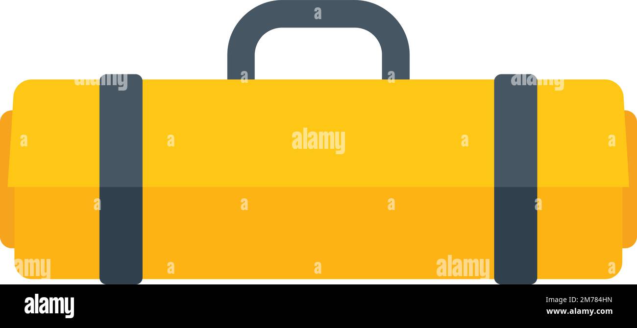 Mat bag icon flat vector. Gym roll. Floor matt isolated Stock Vector ...