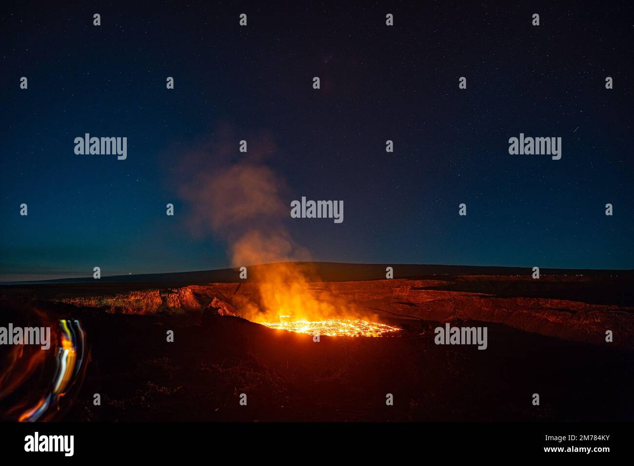 Volcano, HI, USA. 7th Jan, 2023. The volcanic eruption at Halema'uma'u ...