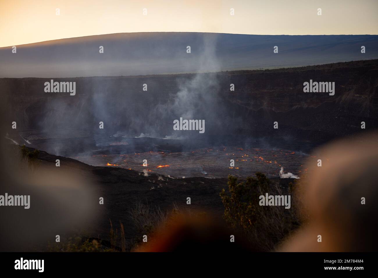 Volcano, HI, USA. 7th Jan, 2023. The volcanic eruption at Halema'uma'u ...