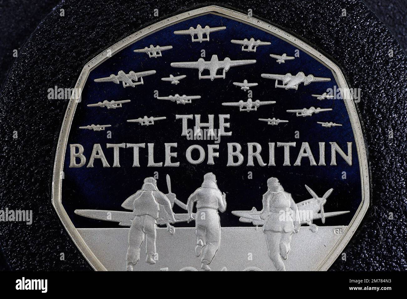 2015 commemorative silver proof piedfort 50p coin celebrating the 75th ...