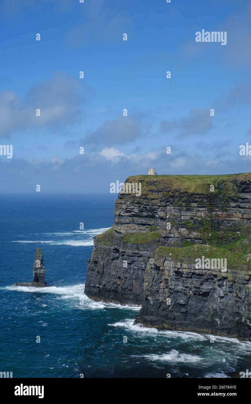 Ireland, Cliffs of Moher from above. Daylight Stock Photo - Alamy