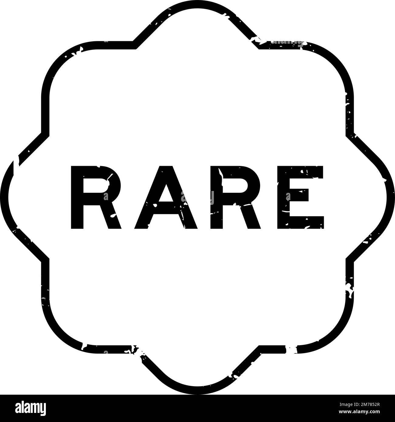 Grunge black rare word rubber seal stamp on white ckground Stock Vector ...