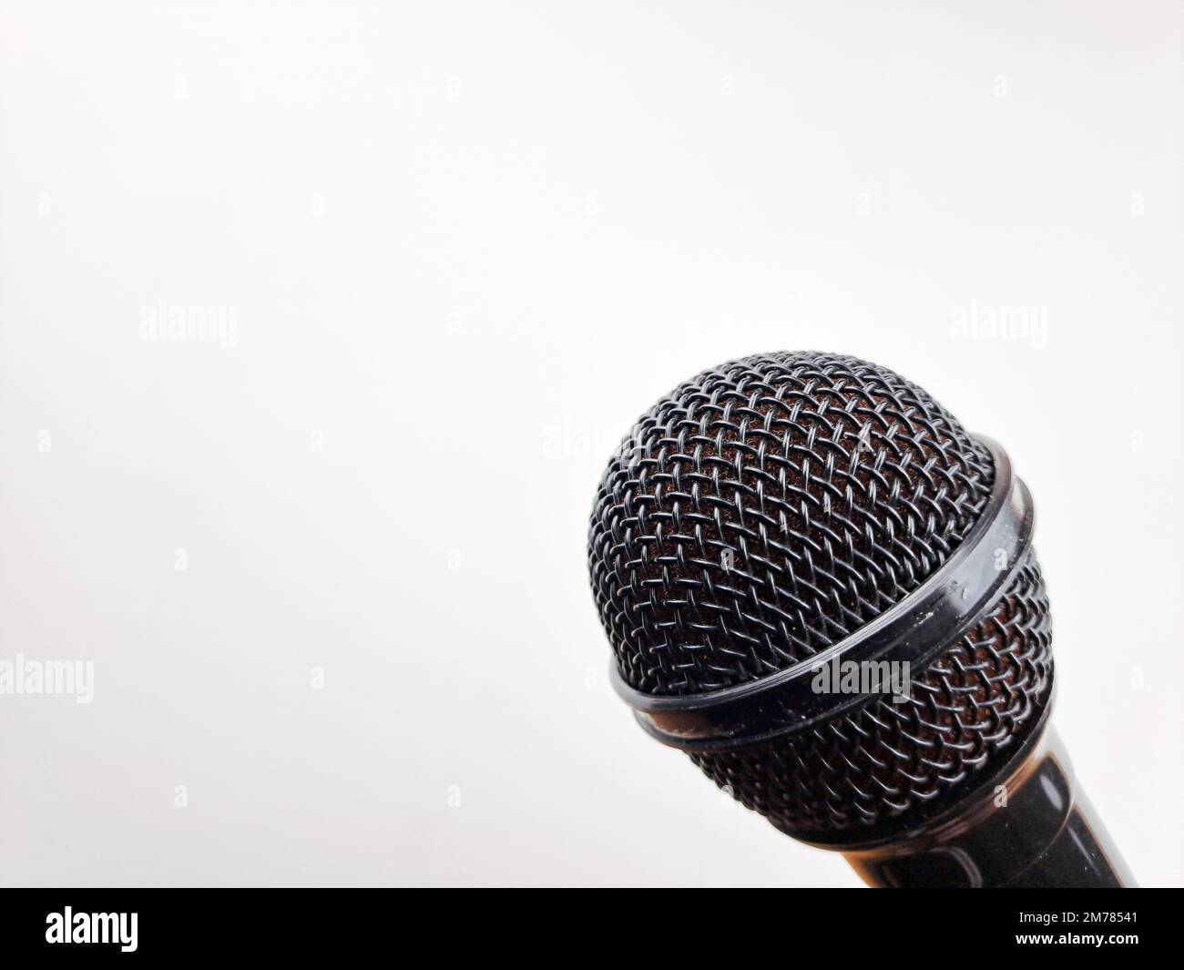 Microphone Close-up Isolated, white color background Stock Photo - Alamy