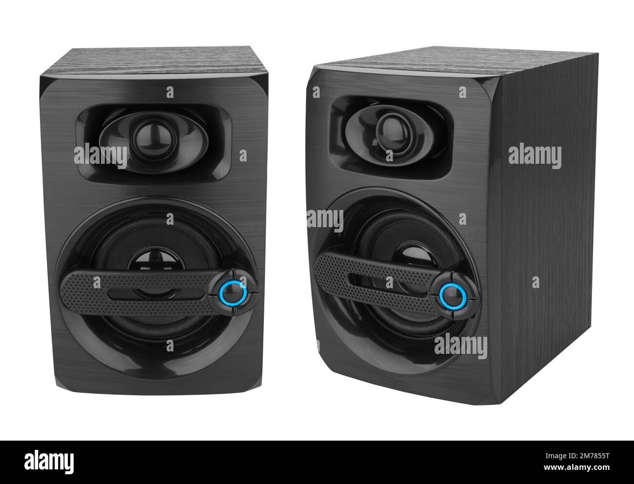 Portable speaker isolated on a white background Stock Photo - Alamy