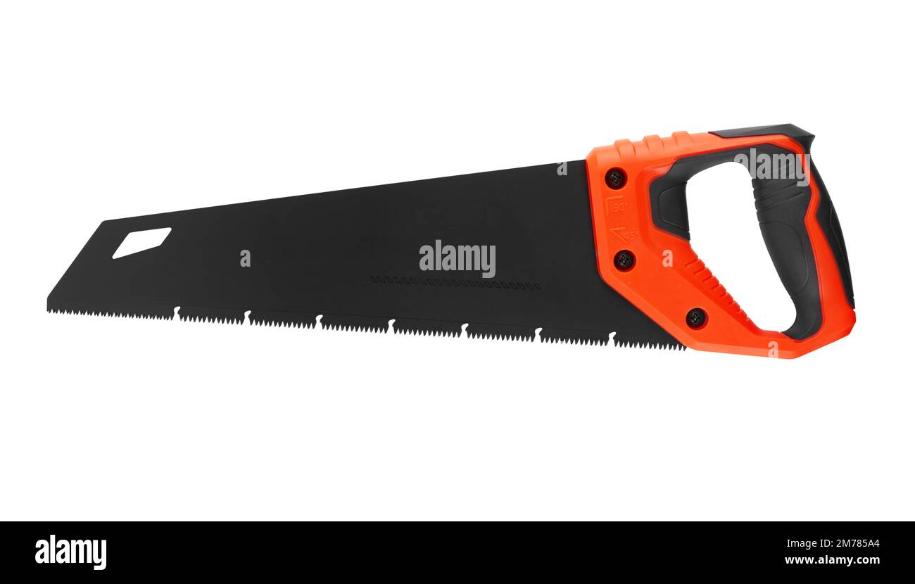 Wood hacksaw hand saw for sawing wood Stock Photo - Alamy