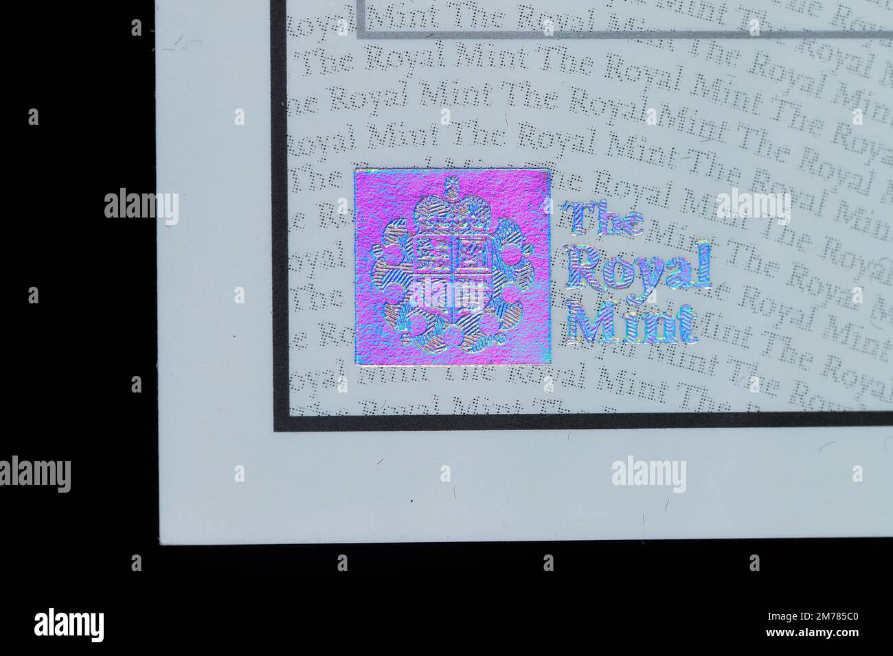 Royal mint hologram logo hi-res stock photography and images - Alamy