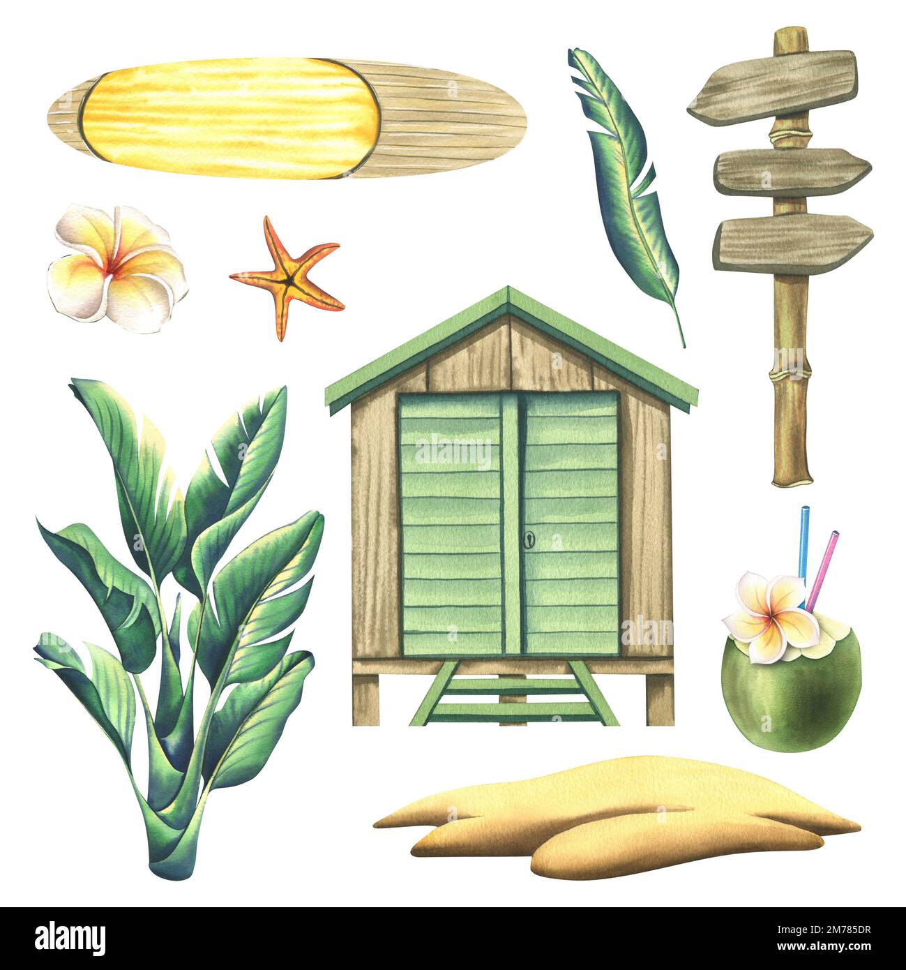 Surfing hut Cut Out Stock Images & Pictures - Alamy