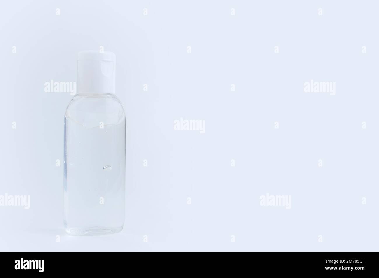 Bottle of instant antiseptic hand sanitizer transparent gel isolated on ...
