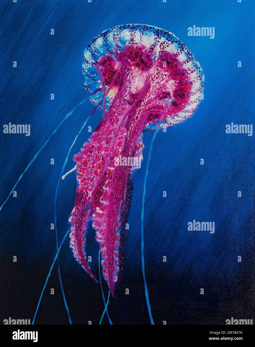 Jelly fish floating in crystal hi-res stock photography and images - Alamy