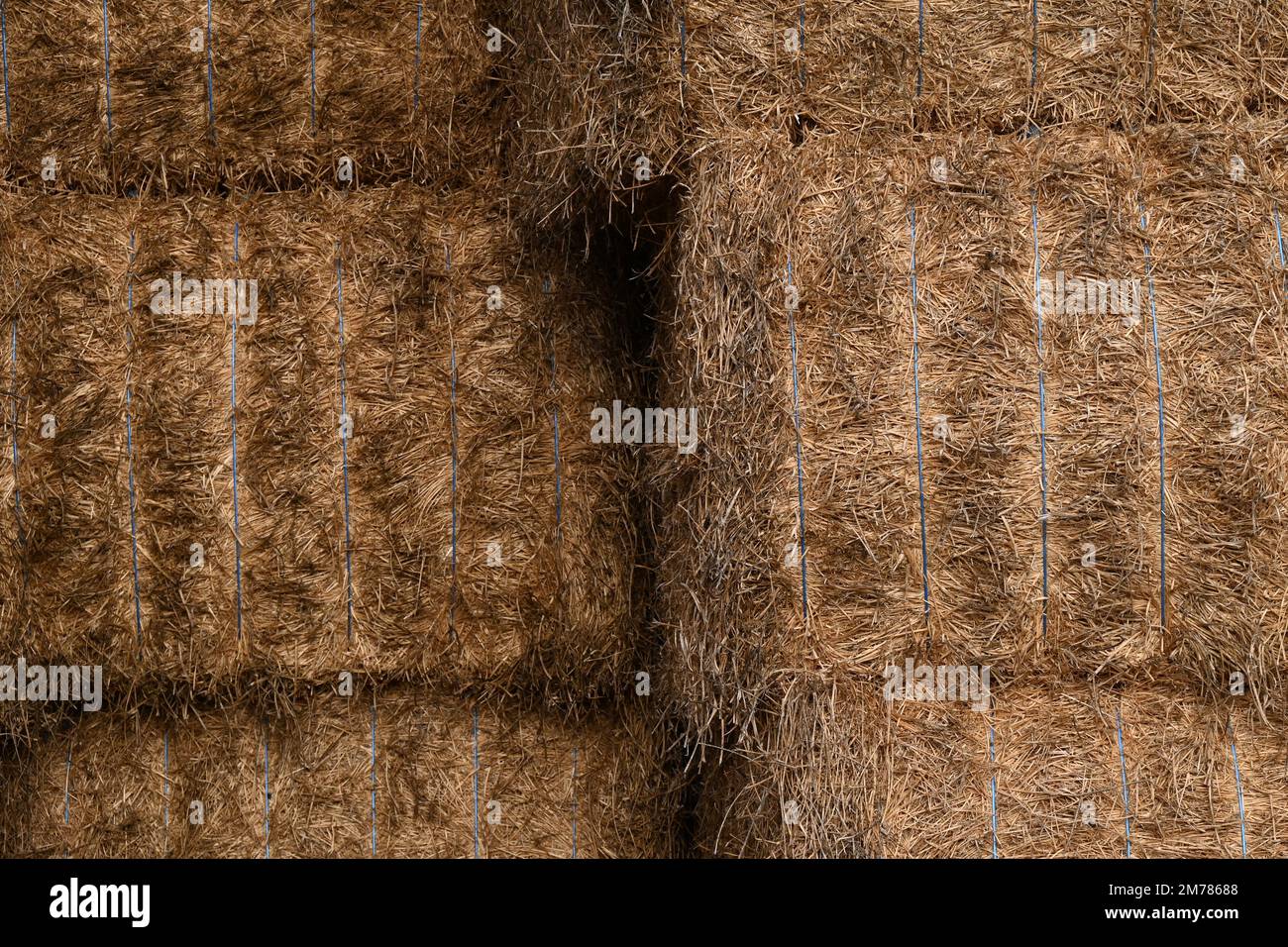 Straw bales background Stock Photo - Alamy