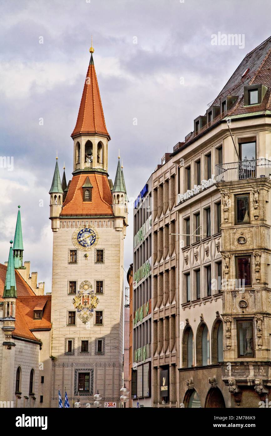 The old City Hall or Altes Rathaus, Munich, Germany Stock Photo - Alamy
