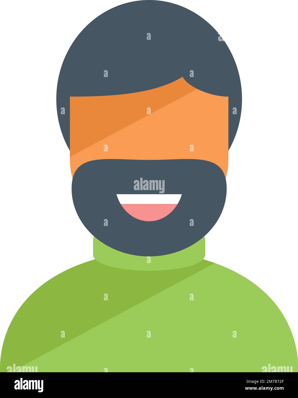 Human smiling icon flat vector. Happy person. Team smile isolated Stock ...