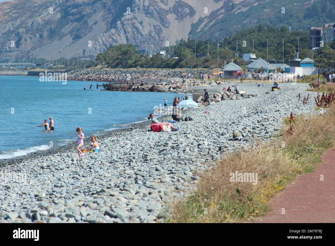 Penmeanmawr beach North Wales Stock Photo - Alamy