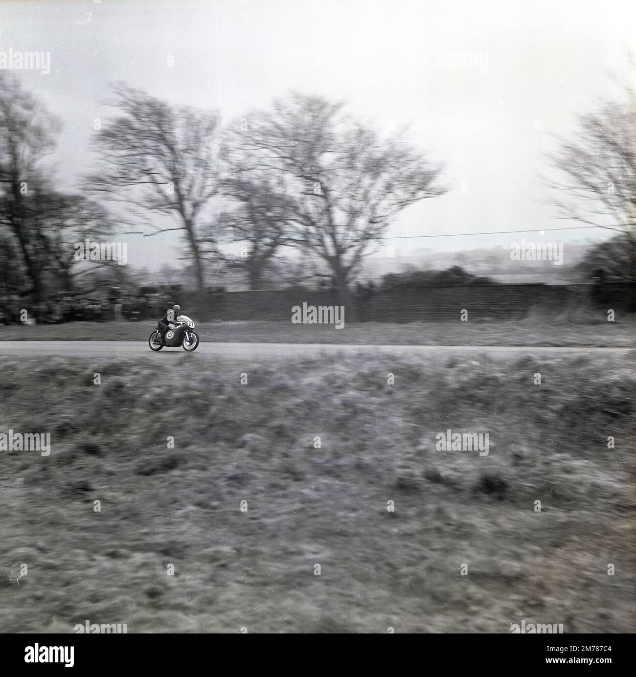 1950s, historical, Oulton Park, motorcycle racing, England, UK Stock ...