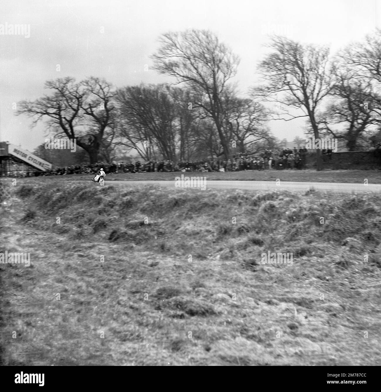 Motorcycle racing oulton park uk Black and White Stock Photos & Images ...