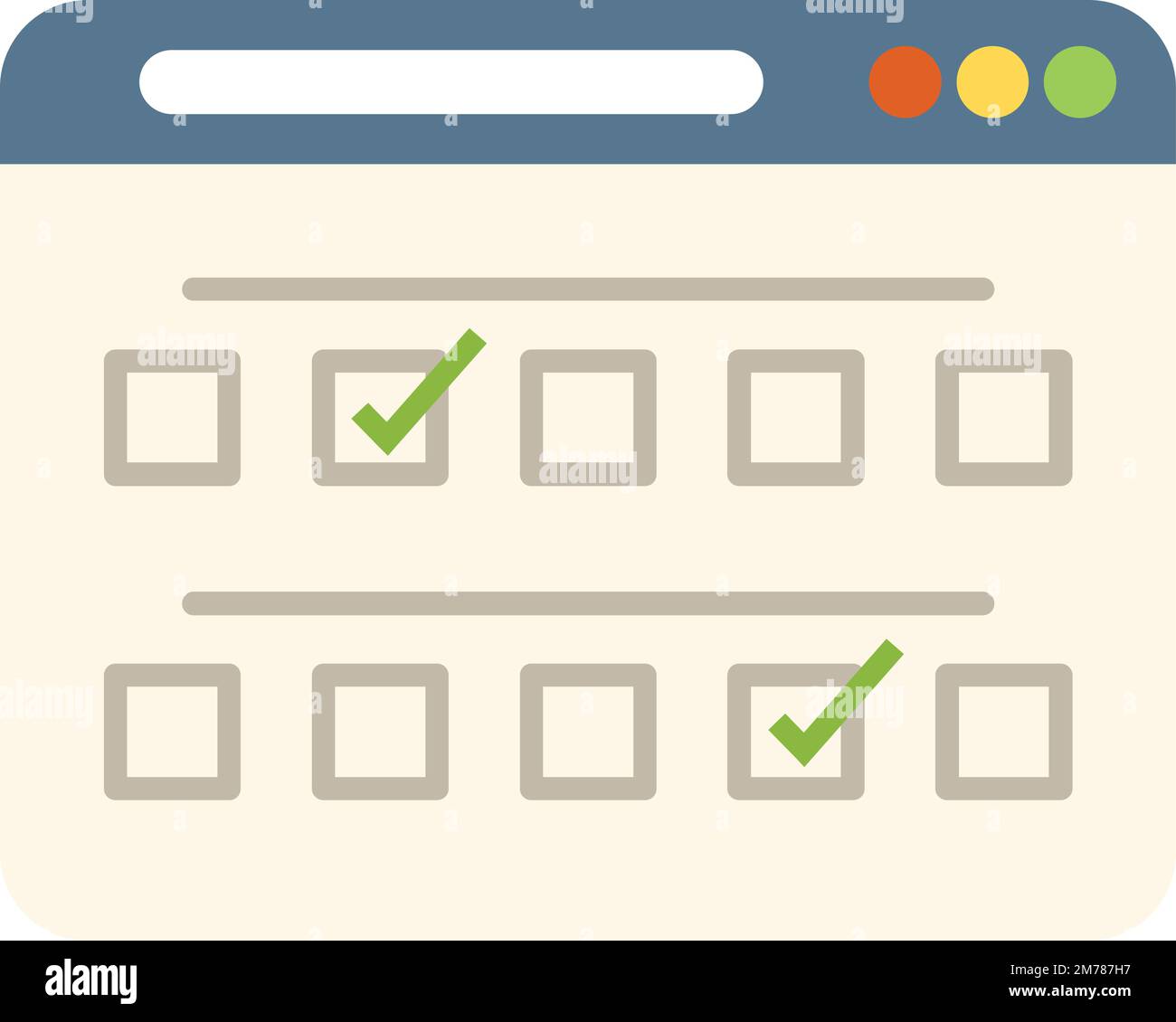 Web mark test icon flat vector. School exam. Answer check isolated ...