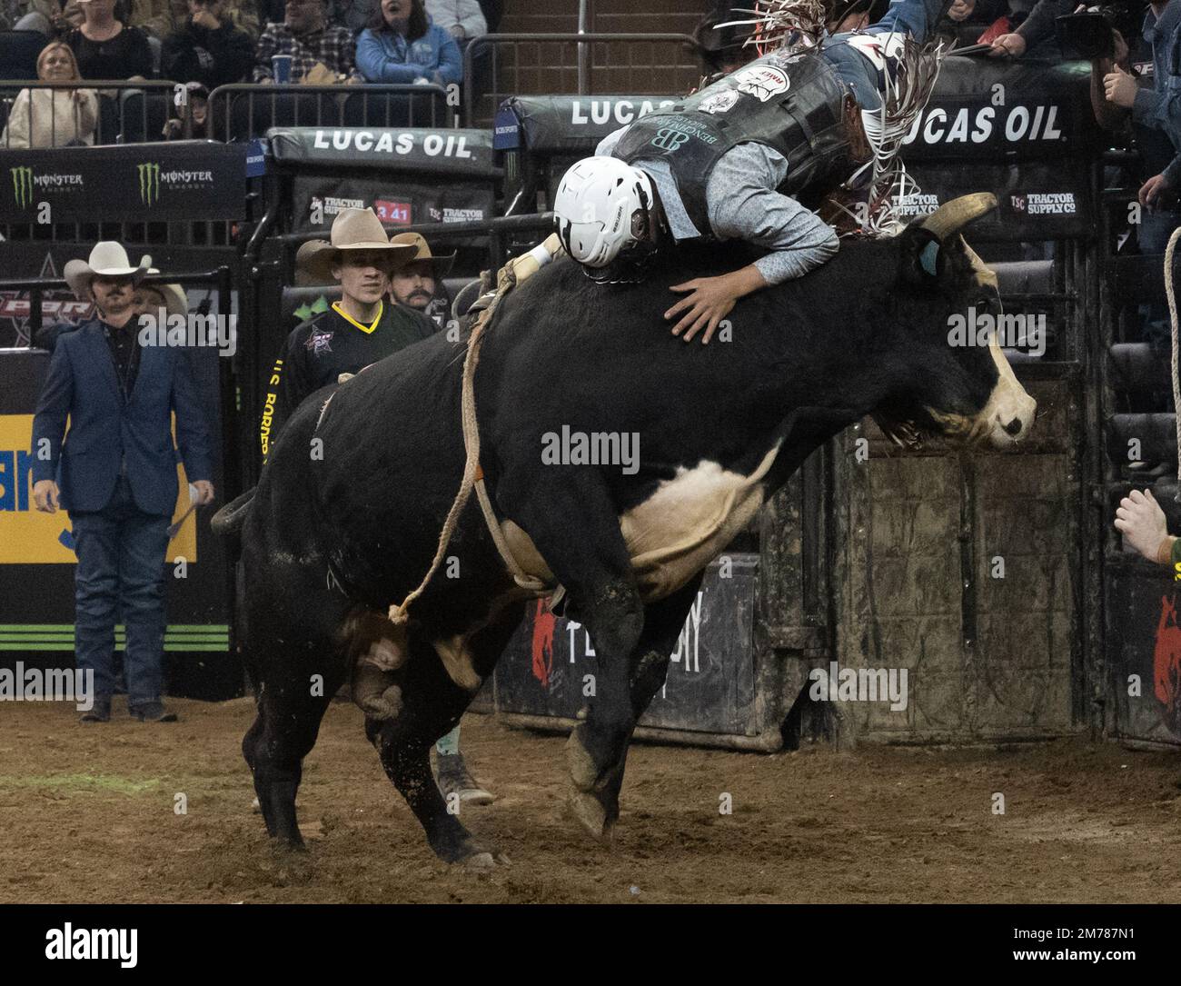 January 7, 2023, New York, New York, U.S: Professional bull rider ...