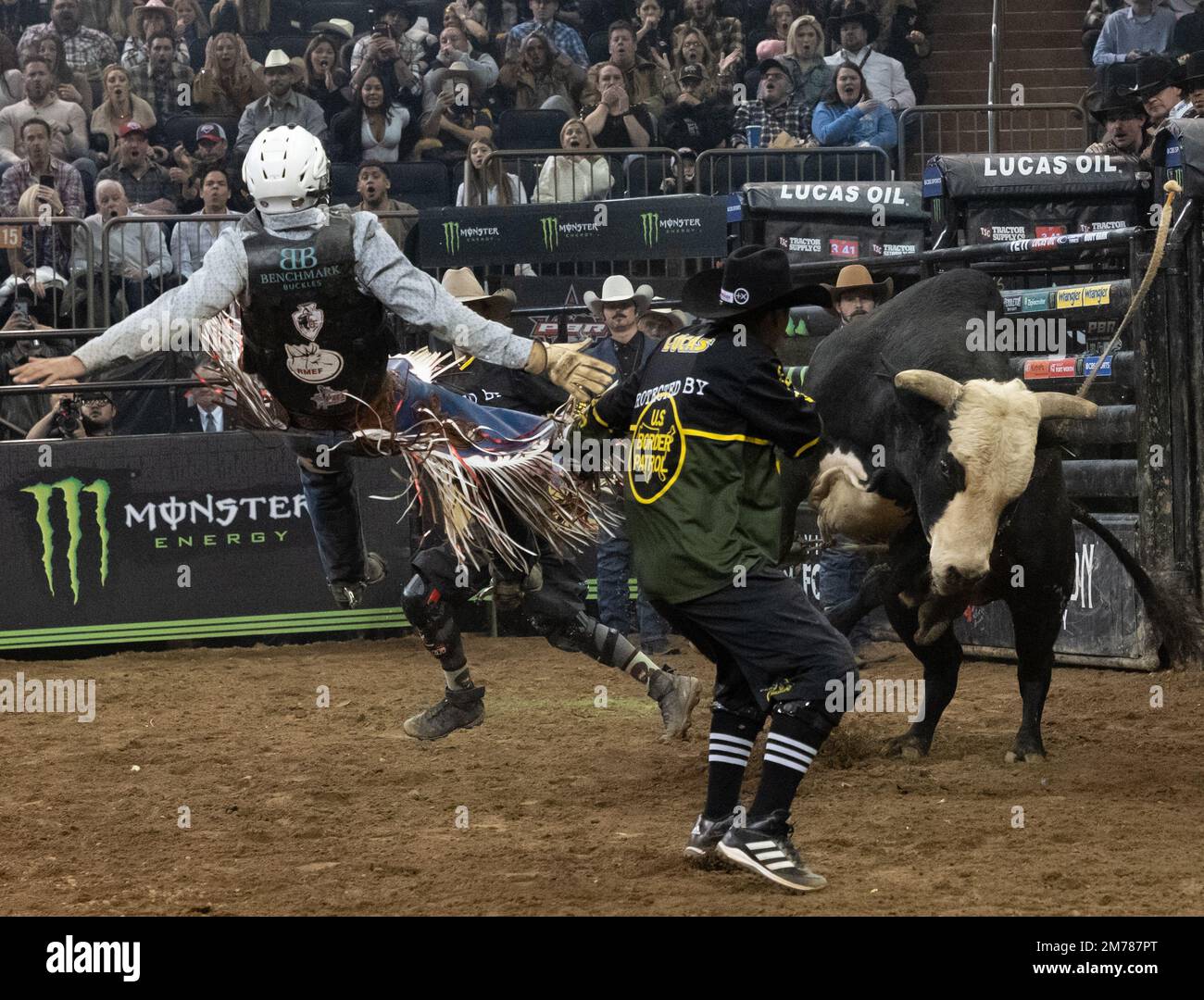 New York, New York, USA. 7th Jan, 2023. Professional bull rider TAYLOR ...