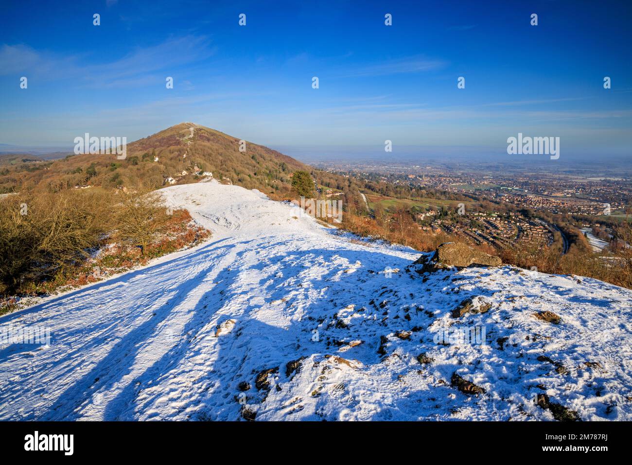 The Wyche and Worcestershire Beacon from Perseverance Hill in the ...