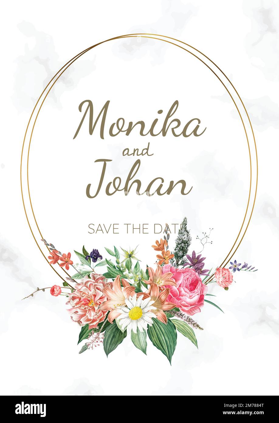 Vintage floral wedding frame vector Stock Vector Image & Art - Alamy