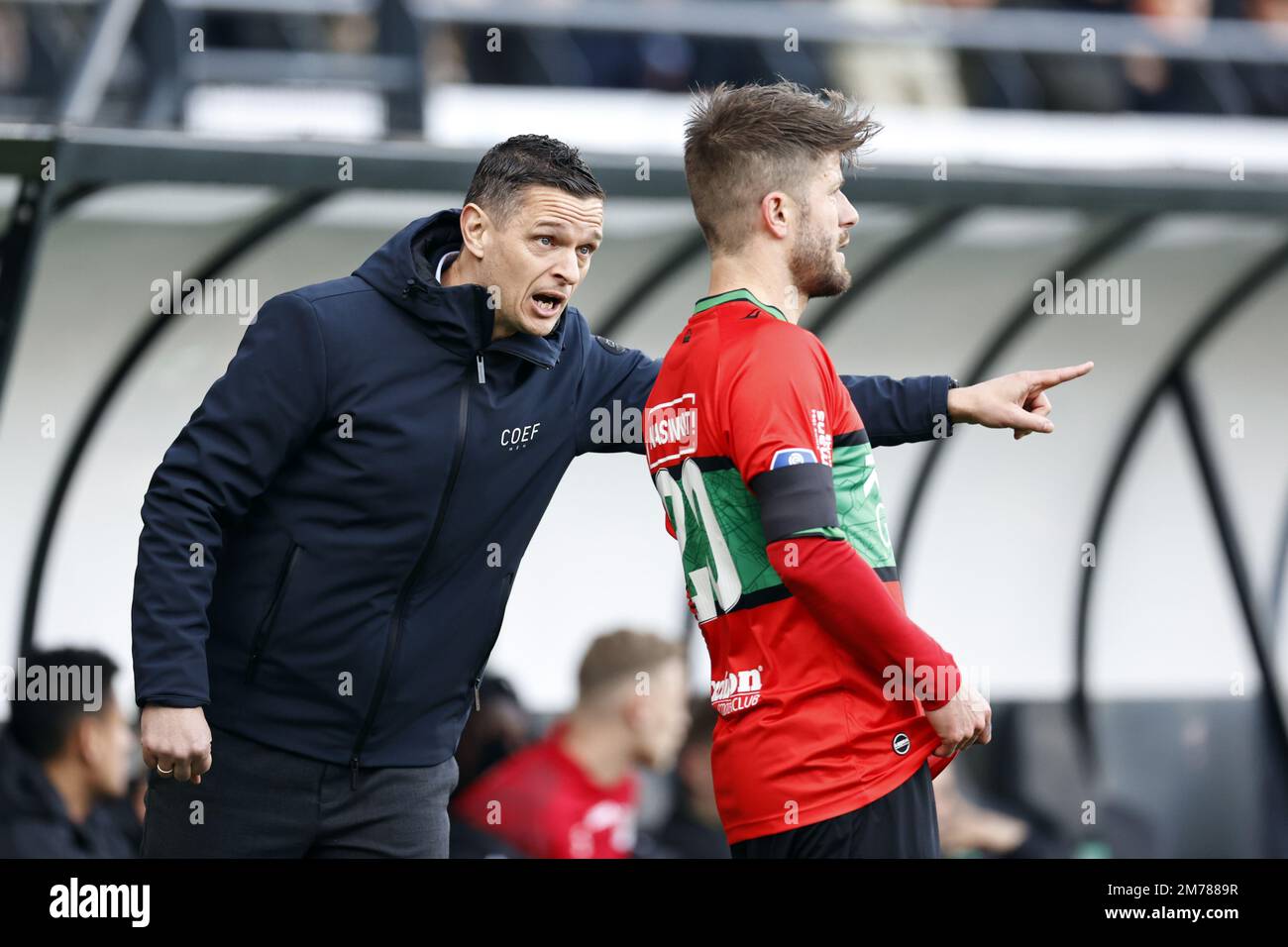 NIJMEGEN - NEC Nijmegen coach Rogier Meijer, Lasse Schone of NEC ...