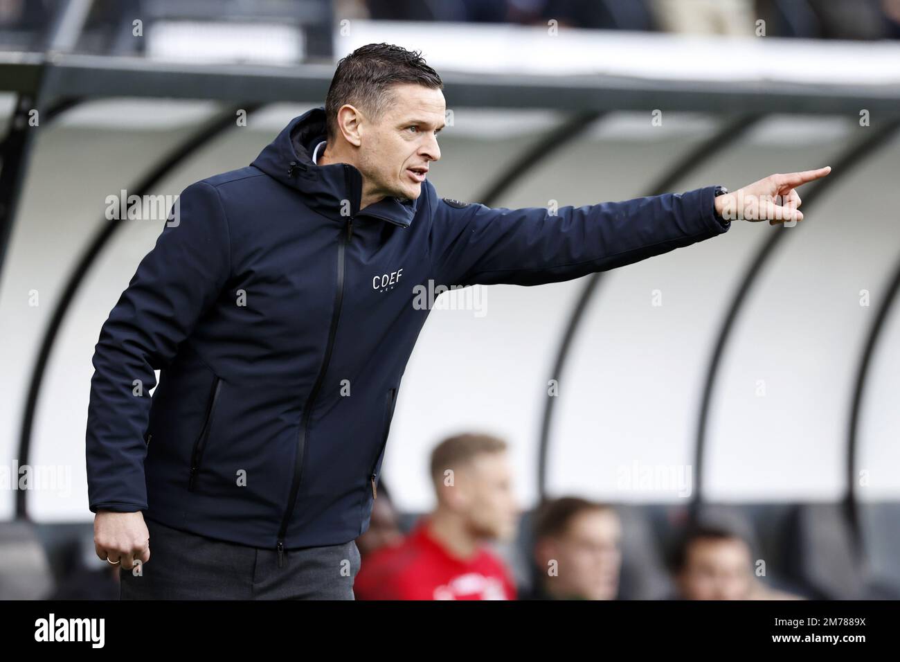 NIJMEGEN - NEC Nijmegen coach Rogier Meijer during the Dutch premier ...