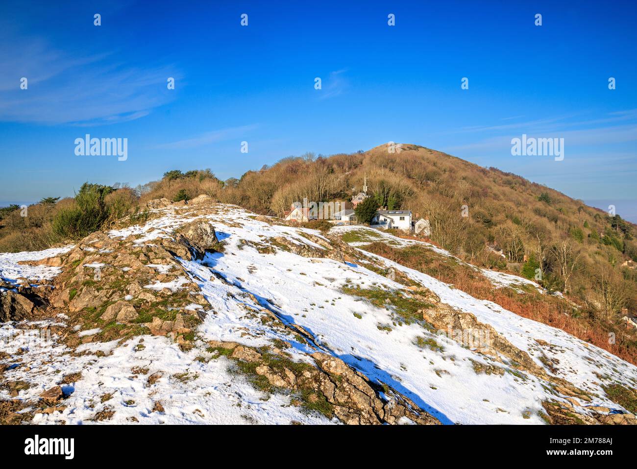 North towards the Wyche and Worcestershire Beacon from Perseverance ...