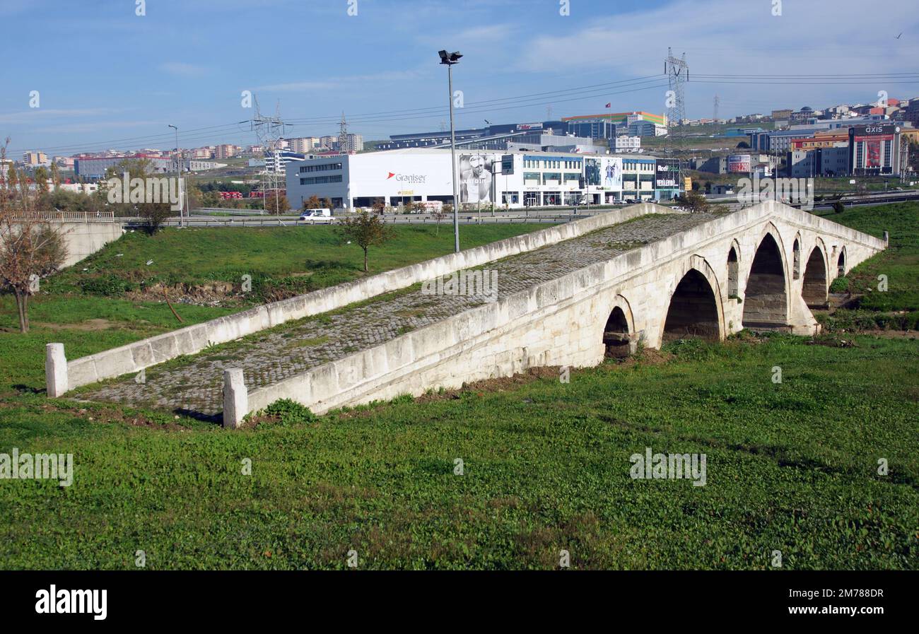Located in Istanbul, Turkey, the Haramidere Bridge was built by Mimar ...