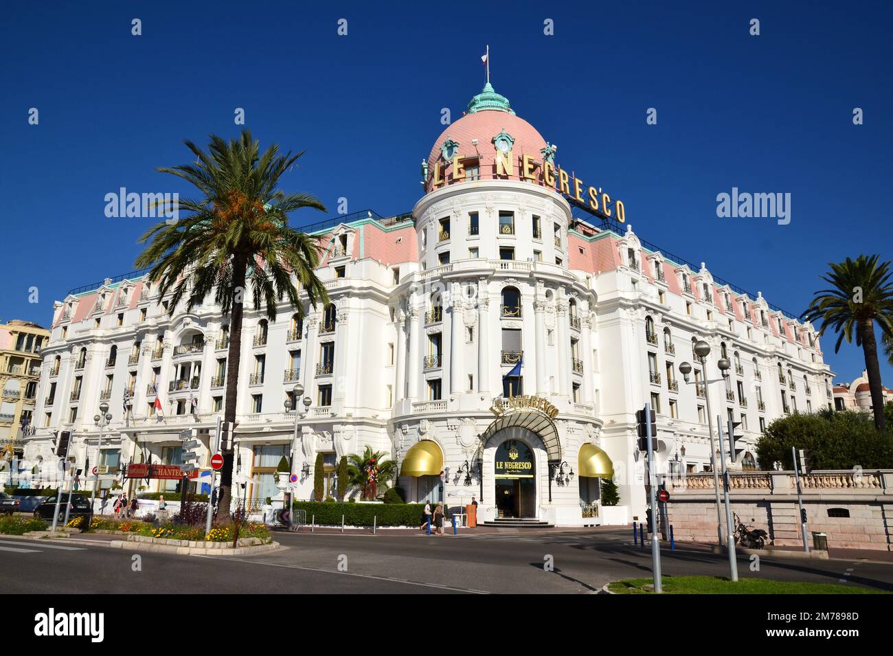 France, french riviera, Nice city, the Negresco palace is a luxury ...