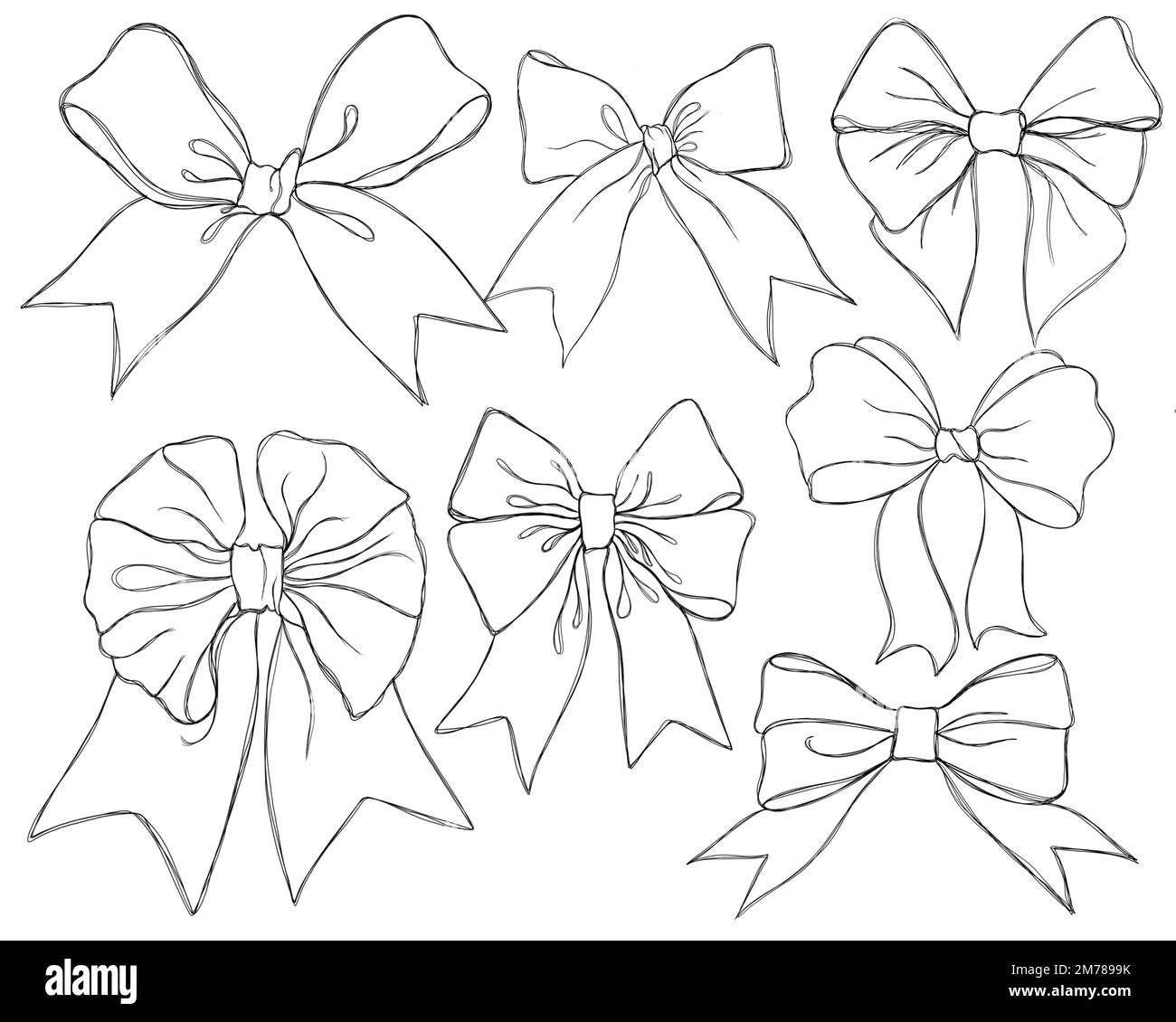 Cheer Bow Drawing