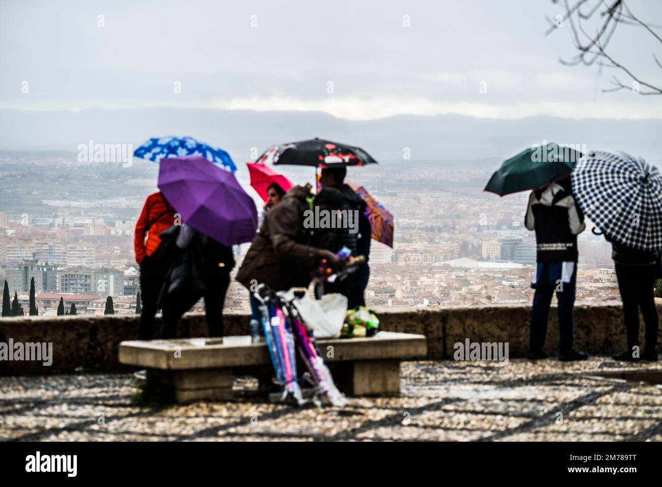 Rainy Granada, Andalucia, Spain Stock Photo - Alamy