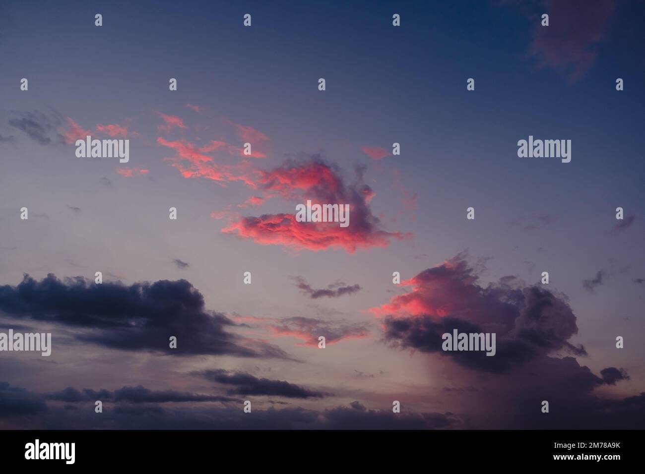 Beautiful colored cloudy evening sky. Sky with clouds at sunset ...