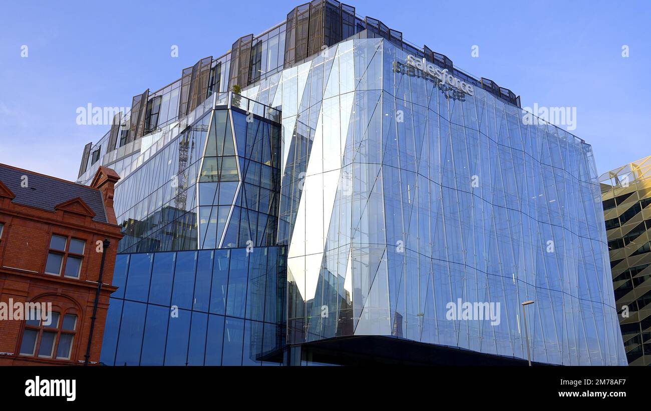 Salesforce building at Dublin Docklands - DUBLIN, IRELAND - APRIL 20 ...