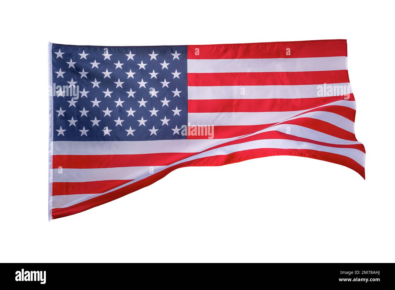 Us flag on white hi-res stock photography and images - Alamy