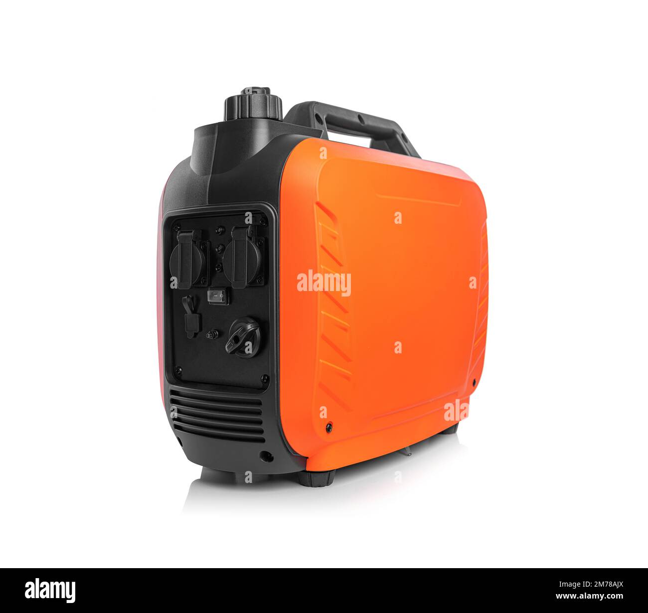 Inverter gasoline generator isolated on white background Stock Photo ...