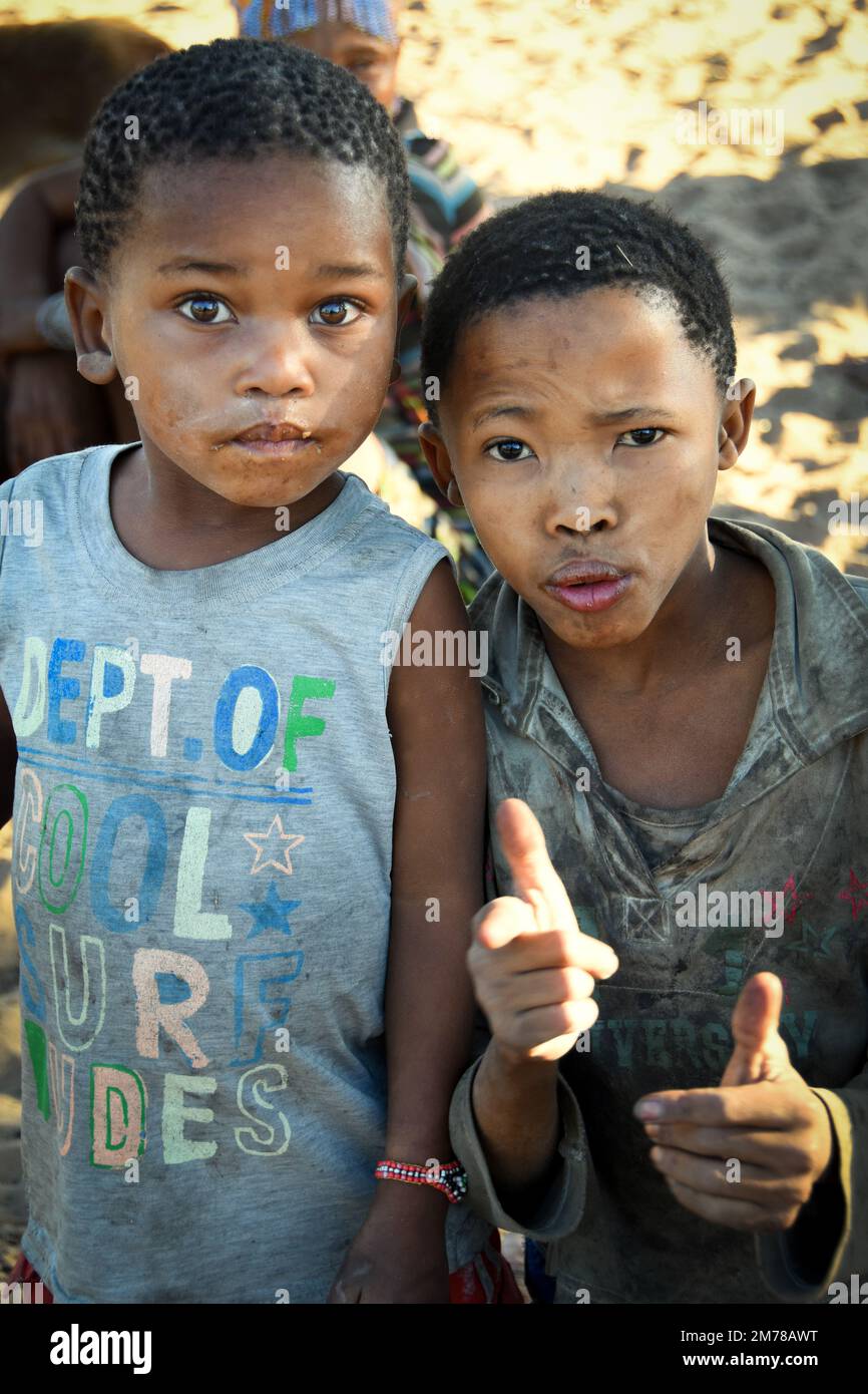 Faces of the World: The Sans Bushmen of the Kalihari Desert Stock Photo ...