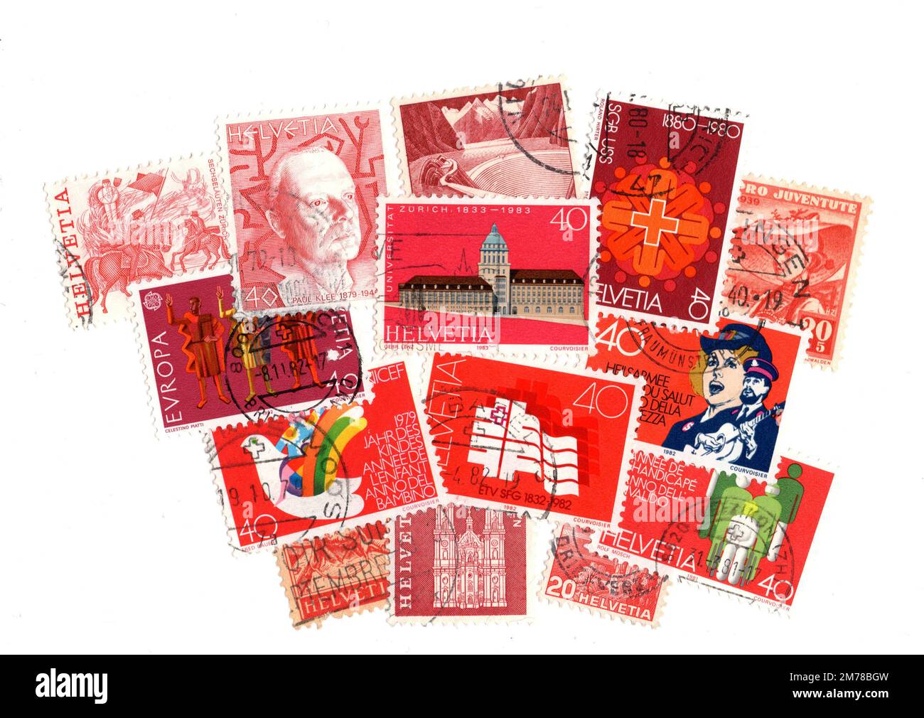 Postage stamp stamps switzerland hi-res stock photography and images ...
